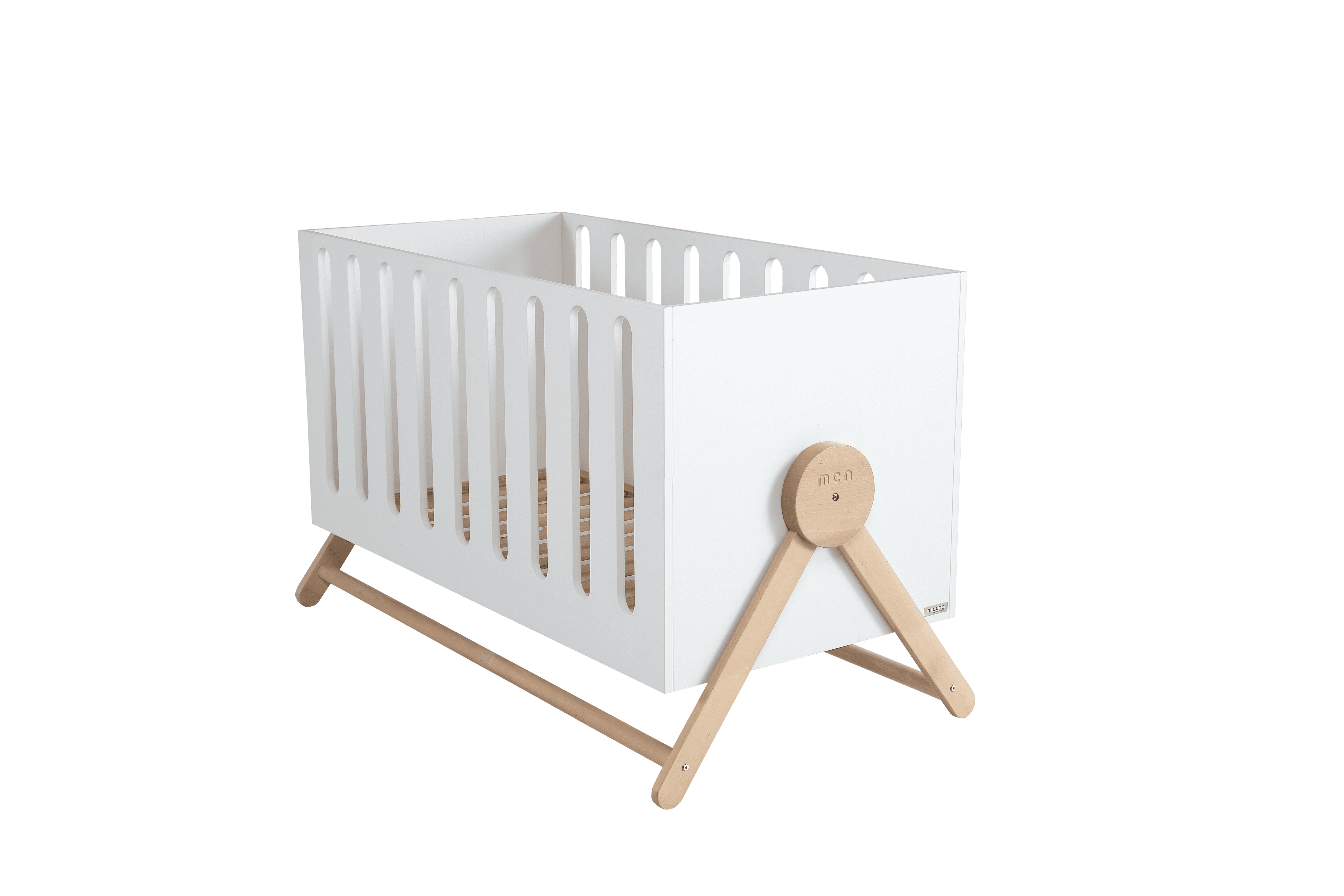 MICUNA - COT 120X60 SWING WHITE/WATERWOOD – jikelhouse